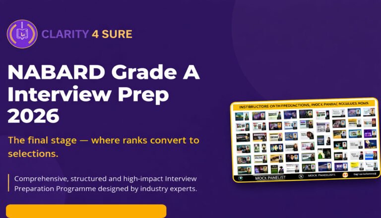 Preparation Strategy for ESI & ARD-NABARD Grade A 2025 - C4S Courses