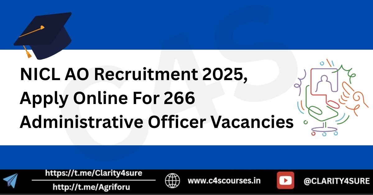 NICL AO Recruitment 2025, Apply Online For 266 Administrative Officer ...